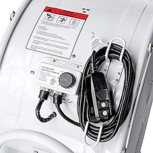 Global Industrial Outdoor Rated 24" Mobile Tilt Drum Blower Fan, 5800 CFM, 1/4 HP