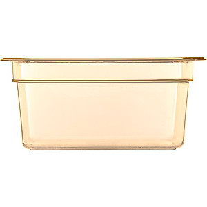 Carlisle FoodService Products 10422B13 StorPlus High Heat Food Pan, 6" Deep, Half Size, Amber