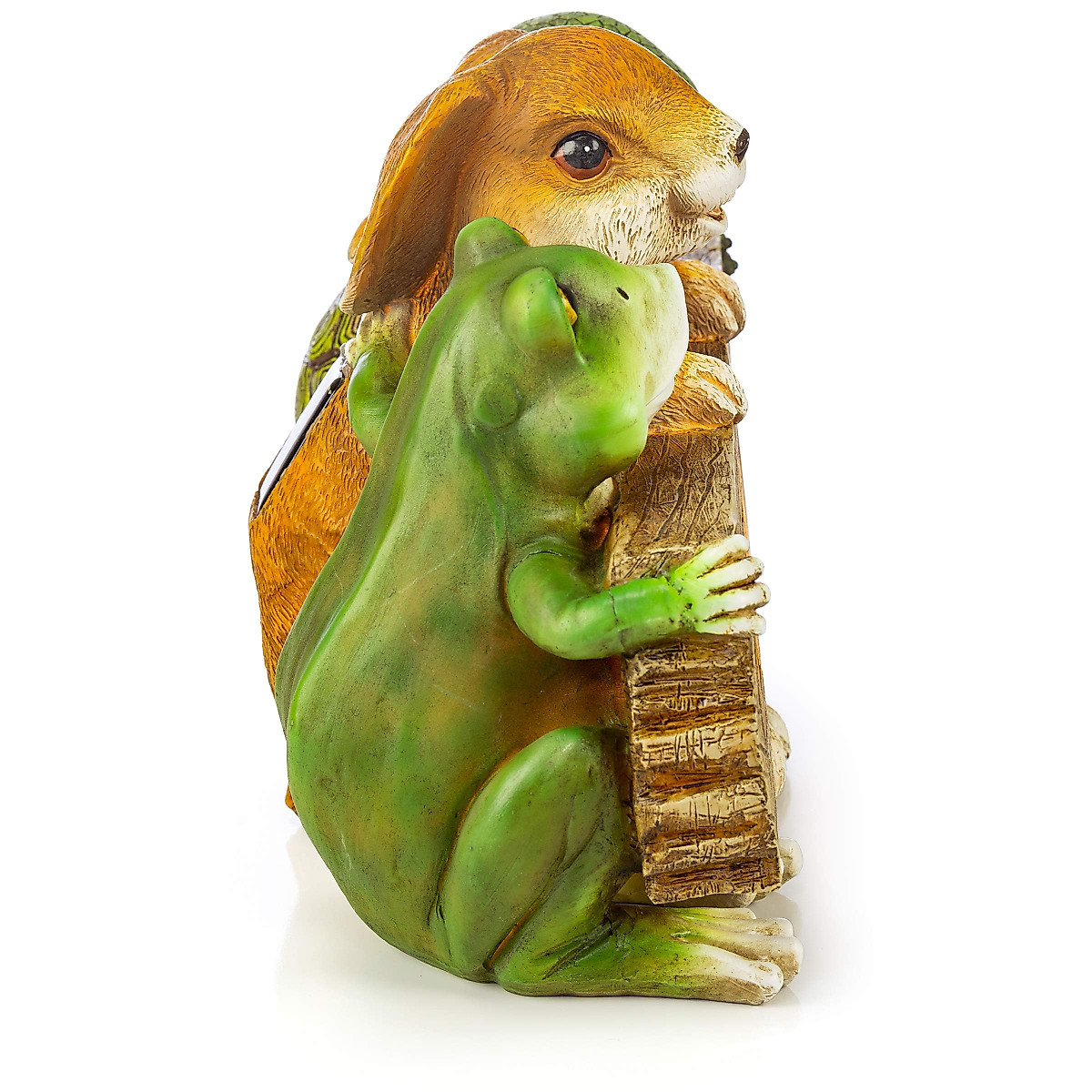 VP Home Flocked Welcome Gnome with Lantern Solar Powered LED Outdoor Decor Garden Light Welcome gnome Statues Outdoor gnome Decor Funny Figurine Decor for Outside Patio, Yard, Lawn