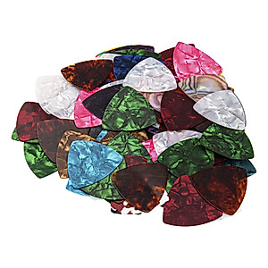 100PCS Yootones Guitar Picks Variety 0.46mm Thin Light Soft Gauge Colorful Compatible with Electric, Acoustic, or Bass Guitar(Mixed Colorful)