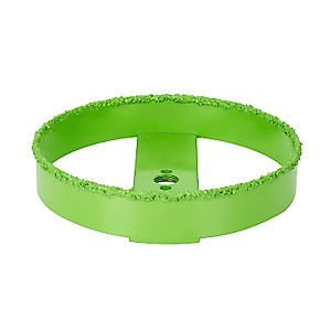 HLOFIZI 6 inch Carbide Hole Saw with Arbor for Recessed Lights, Cutting Plaster Drywall Ceiling Sheetrock, 2X Faster, Green