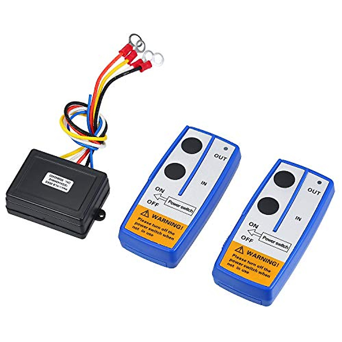 AMOSKAMAR Wireless Remote Control for Winch,Wireless Winch Remote Control Kit for Truck Jeep ATV SUV 17000Lbs Winch