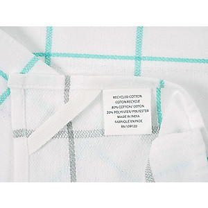 KAF Home Bloom Kitchen Holiday Dish Towel Set of 4, Cotton Rich, 18 x 28-inch (Easter Gingham Bunny)