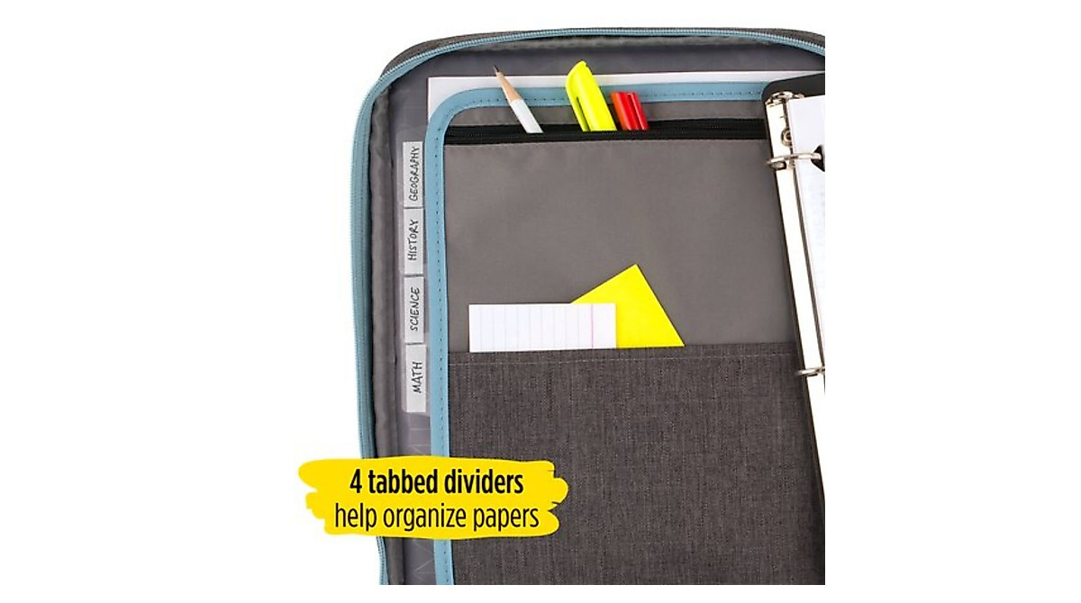 Five Star Zipper Binder: 1 in. / 375 Sheet Capacity
