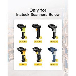 Inateck Bluetooth Barcode Scanner with Charging Base, 2D Wireless, Bundle Product, BCST-73 and BS04001