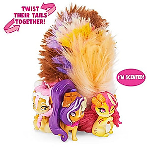 Whiffies, S’Mores 3-Pack, Collectible Animals with Scented Plush Tails, Kids Toys for Girls Ages 5 and up