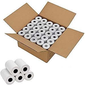 Thermal Paper 2 1/4 inch x 50 feet, Cash Register POS Receipt Paper for Credit Card Machine (50 Rolls)