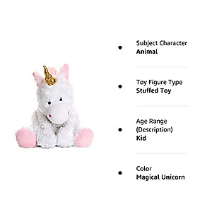 1i4 Group Warm Pals Microwavable Lavender Scented Plush Toy Weighted Stuffed Animal - Magical Unicorn