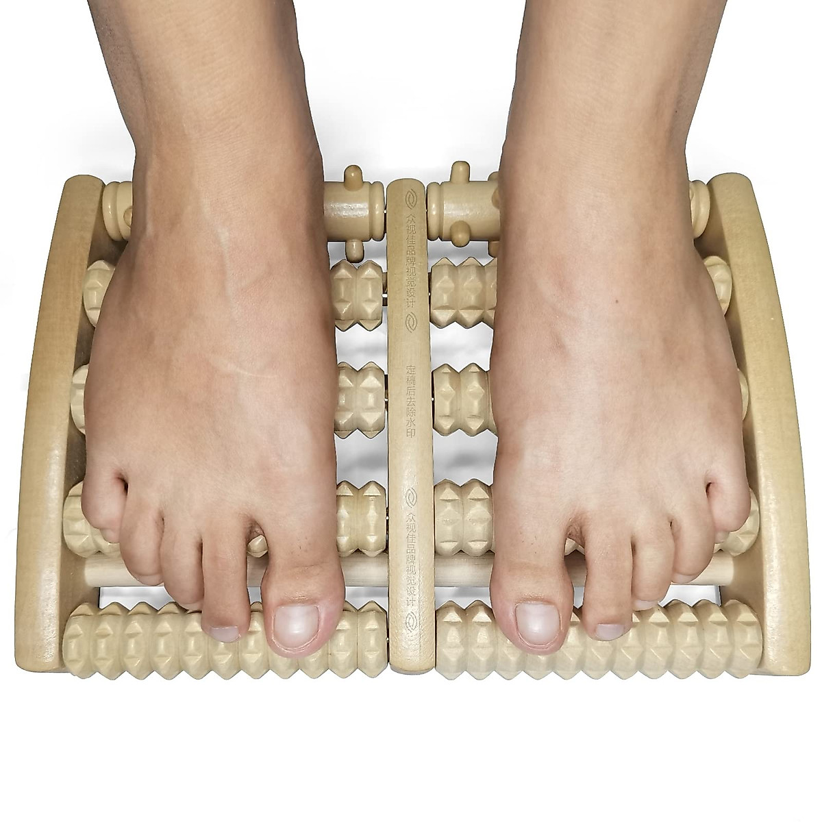 Vitoumko Dual Foot Massager Roller,Wooden Foot Massager Roller,Relieve Plantar Fasciitis, Heel, Arch Pain. Stress Relief Tool, Relaxation Practical Gifts for Men Women