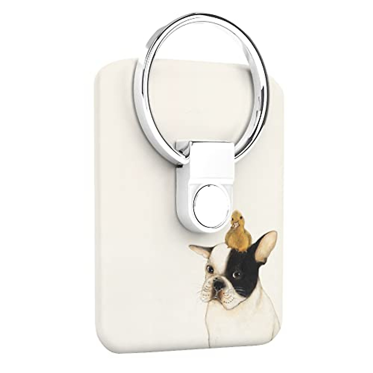 Bunker Ring Art Design, Cell Phone Ring Grip Stand, 360°Rotation Metal Ring, Comes with Dedicated Holder, Compatible with Most Smartphones (004 Kwak)