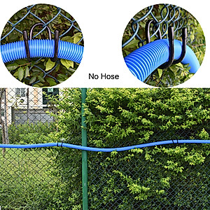 YYST Pool Tool Organizer And Holder Pool Cleaning Accessory Organizer and Holder Rack - Store Poles, Brushes, Nets, Vacuum Heads,Leaf Rakes, Skimmers, Vacuum Hoses and Other Cleaning Attachments (4)