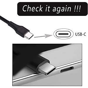 65W Type C Power Adapter Charger for Dell Latitude 12 13 5179 5285 5289 5290 5295 5590 5300 7569 7490 7480 7400 7370 7390 E7370, 2-in-1 Series 7400 7391 7390 5290