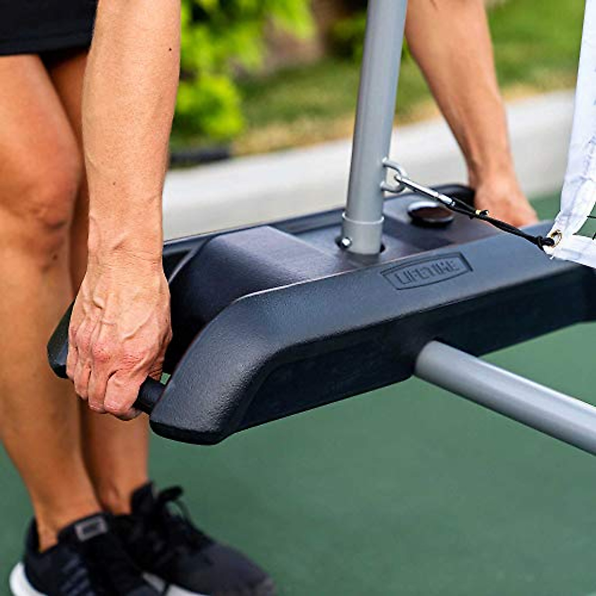 Lifetime Pro Pickleball Set – Includes Pickleball Net, 4 Paddles, 3 Outdoor Pickleballs, 1 Indoor Pickleball, 2 Portable Bases, Steel Poles, Paddle Bag, and Bag for Complete Set