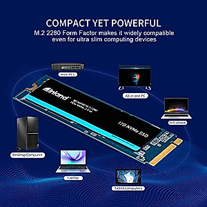 INLAND Premium 1TB SSD 3D TLC NAND M.2 2280 PCIe NVMe 3.0 x4 Internal Solid State Drive, Read/Write Speed up to 3100MB/s and 2800MB/s, 1600 TBW
