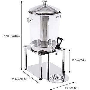 2 Gallon Drink Dispensers, Stainless Steel Beverage Dispenser Tea Dispenser, Drink Dispenser For Parties Hot & Cold Water Tea Coffee Milk Juice, 8L