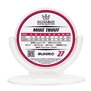 Signables Mike Trout Collectible - 4" - Baseball Gifts Angels Mike Trout Collectible - Baseball Team Gifts