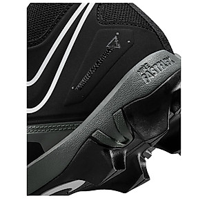 Nike Alpha Menace 3 Shark Men's Football Cleat (us_Footwear_Size_System, Adult, Men, Numeric, Medium, Numeric_12), Black/Iron Grey/White