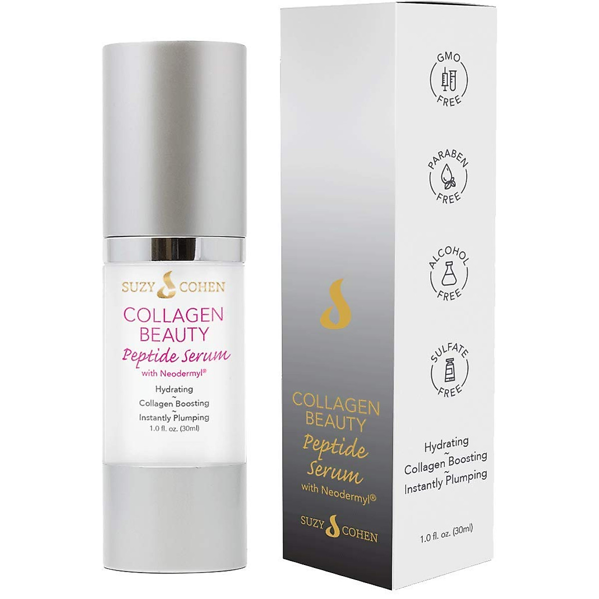 Collagen Beauty Peptide Serum 30ml Anti-aging with Neodermyl and Tripeptide Collagen Boosters and Hydrating Cream