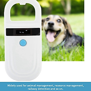 Pet ID Microchip Reader,Rechargeable RFID EMID Animal Handheld Reader,Pet ID Scanner Animal Chip Registration,Support Pet Tag FDX-B (ISO11784 / 11785)