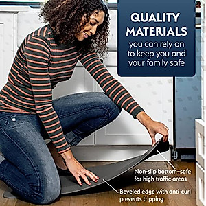 Sky Solutions Anti Fatigue Floor Mat - 3/4" Thick Cushioned Kitchen Rug, Standing Desk Mat - Comfort at Home, Office, Garage - Non Slip, Durable and Stain Resistant (20" x 39", Sedona Red)