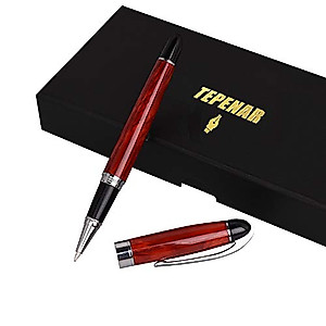 TEPENAR Writing Pen Set with Gift Box - Elegant Nice Black Ink Ballpoint Pen for Journal Signature Executive Business Office