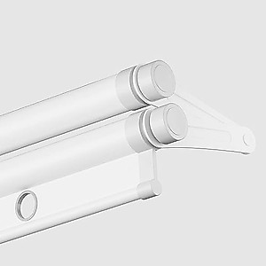 AOKLEY Clothes Drying Rack Balcony Single Pole Clothes Hanger Lifting Clothes Hanger Top Mounted Hand Operated Household Automatic Clothes Hanger Wall Mounted Clothes Hanger Rack (Size : 2.0m)