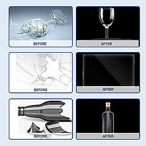 Glass Glue 20g,Glue for Acrylic,for bonding Between Glass and Glass,Glass and Other Material.Instant Super Glue for Glass,Acrylic,Crystal,DIY Craft,Mirror,Window,Glass Product