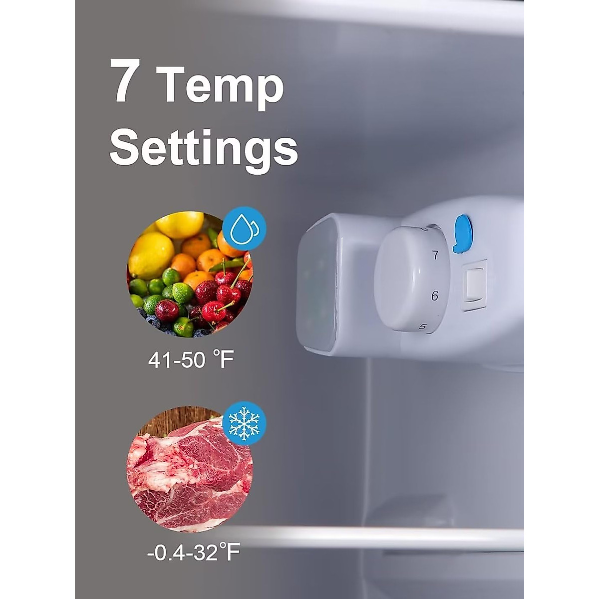 oditton Krib bilng FLS-80-Silver Mini Fridge, Silver