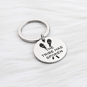 CENWA Survivor Jewelry Survivor Tv Show Inspired Gift Survivor Gift The Tribe Has Spoken Keychain (Tribe Has Spoken K)