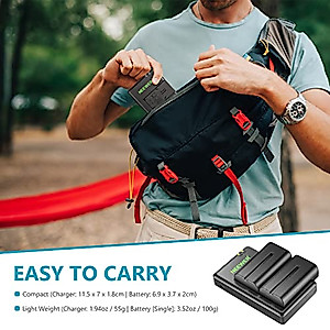 NEEWER NP-F550 Battery Charger Set Compatible with Sony NP-F970 F750 F770 F960 F550 F530 F330 F570 CCD-SC55 TR516 TR716 TR818 TR910 TR917, NEEWER Led Light/Monitor/Camera Slider (2 Pack, Black)