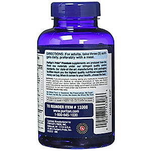Glucosamine, Chondroitin & MSM with Omega 3, 6, 9, Supports Joints to Promote Joint Comfort and Flexibility, 120 Count by Puritan's Pride