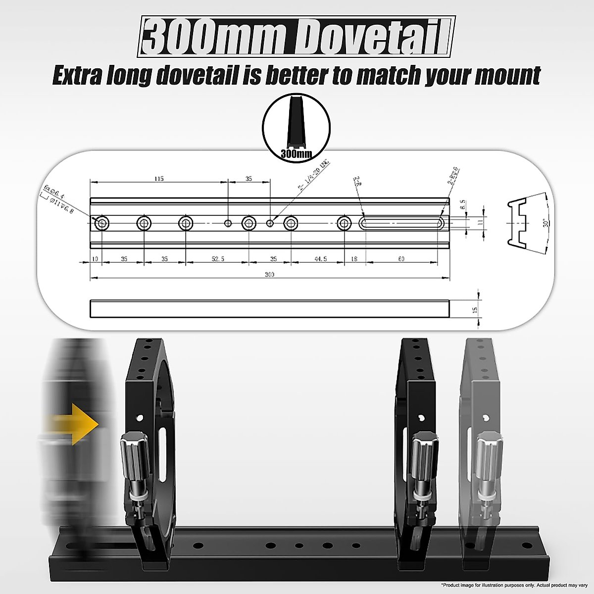 SVBONY SV550 APO Telescope, 122mm F7 Triplet Apochromatic Refractor Telescope, Professional Astronomical Telescope with 300mm Versatile V-Style Dovetail for Astrophotography and Visual with Bag