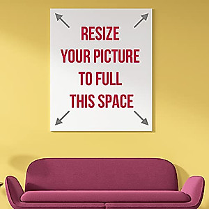 ICED PIXEL Custom Personalized canvas prints from photos on the wall for your room, posters for room aesthetic, Living Room, Wedding, Baby, Pet, Family Picture Frame Wall Art (4"X6")