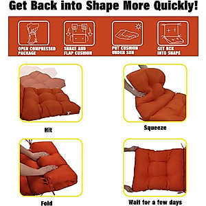 Adironack Chair Cushions Indoor Outdoor Furniture Cushions Patio Seating Cushions Light Coffee