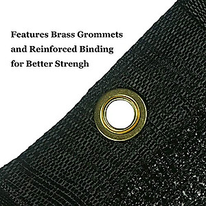 Orgrimmar Privacy Screen Fence Black 6’x50’ Heavy Duty Garden Fence Mesh Shade Net Cover for Outdoor Wall Porch Patio Backyard Balcony