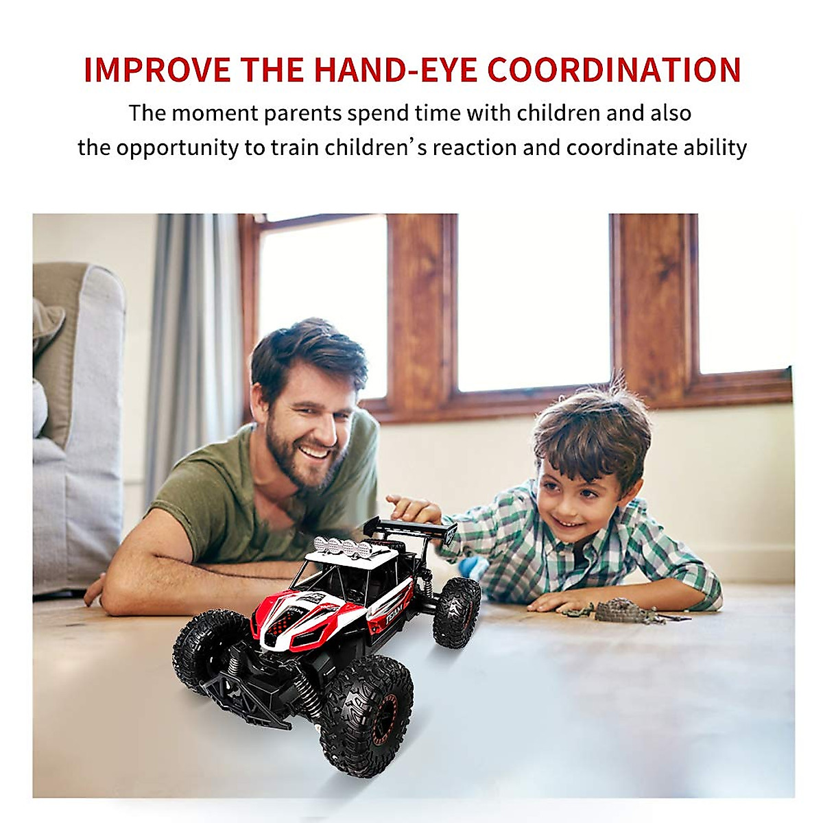 WQ Remote Control Car, 2.4GHz High Speed RC Cars, Offroad Hobby RC Racing Car, 1/14 Scale RC Truck, All Terrain Waterproof Electric Toy Car Gift Boys Girls Kids for 3 4 5 6 7 8 9 Year Old