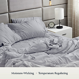 BELADOR Silky Soft Full Sheet Set - Luxury 6 Piece Bed Sheets for Full Size Bed, Secure-Fit Deep Pocket Sheets with Elastic, Breathable Hotel Sheets and Pillowcase Set, Wrinkle Free Oeko-TEX Sheets