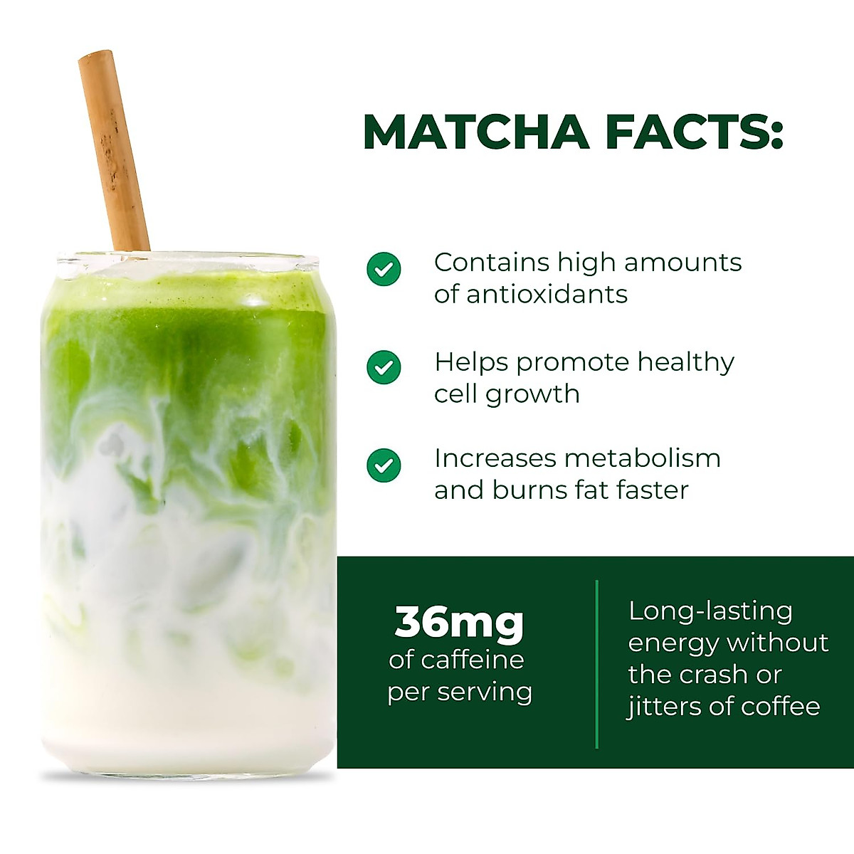 Tenzo Matcha Green Tea Powder Original Blend (1.06 Ounce) with Whisk Drink Mixer