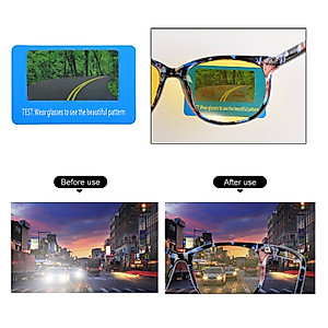 Night Vision Driving Glasses Polarized Anti-glare Clear Sun Glasses Men & Women Fashion(Floral)