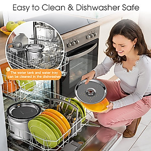 Kactoily Cat Water Fountain Stainless Steel, 2.5L/84oz Automatic Pet Water Fountain Ultra-Quiet Pump and 2 Filters, Cat Fountain for Drinking with LED Light, BPA-Free