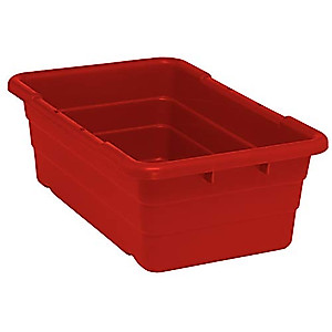 Quantum Storage K-TUB2516-8RD-2 2-Pack Plastic Nesting Tote, 25-1/8" x 16" x 8-1/2", Red