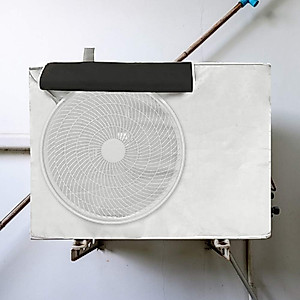LKXHarleya Air Conditioner Covers for Outside Units, 35 x 12 x 24 in Waterproof Dustproof Sun Protection Air Conditioner Cover with Vent Hole for 2P AC Units