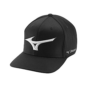 Mizuno Diamond Snapback Hat, Black, OSFM