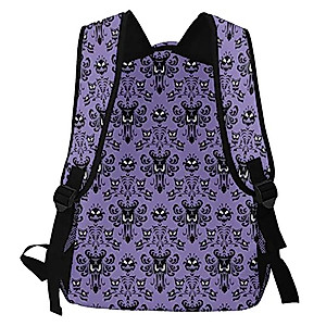 VGFJHNDF Casual Backpack Haunted Mansion Laptop Backpack Business Travel Anti Theft Durable Casual Daypack Bag for Men Women School