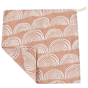 LifeTree Baby Muslin Washcloths, Soft 6 Pack Baby Wash Cloths Unisex for Boys Girls, 70% Viscose from Bamboo and 30% Cotton Bath Face Towels, Bibs for Newborn with Sensitive Skin, 10.2x10.2 inches