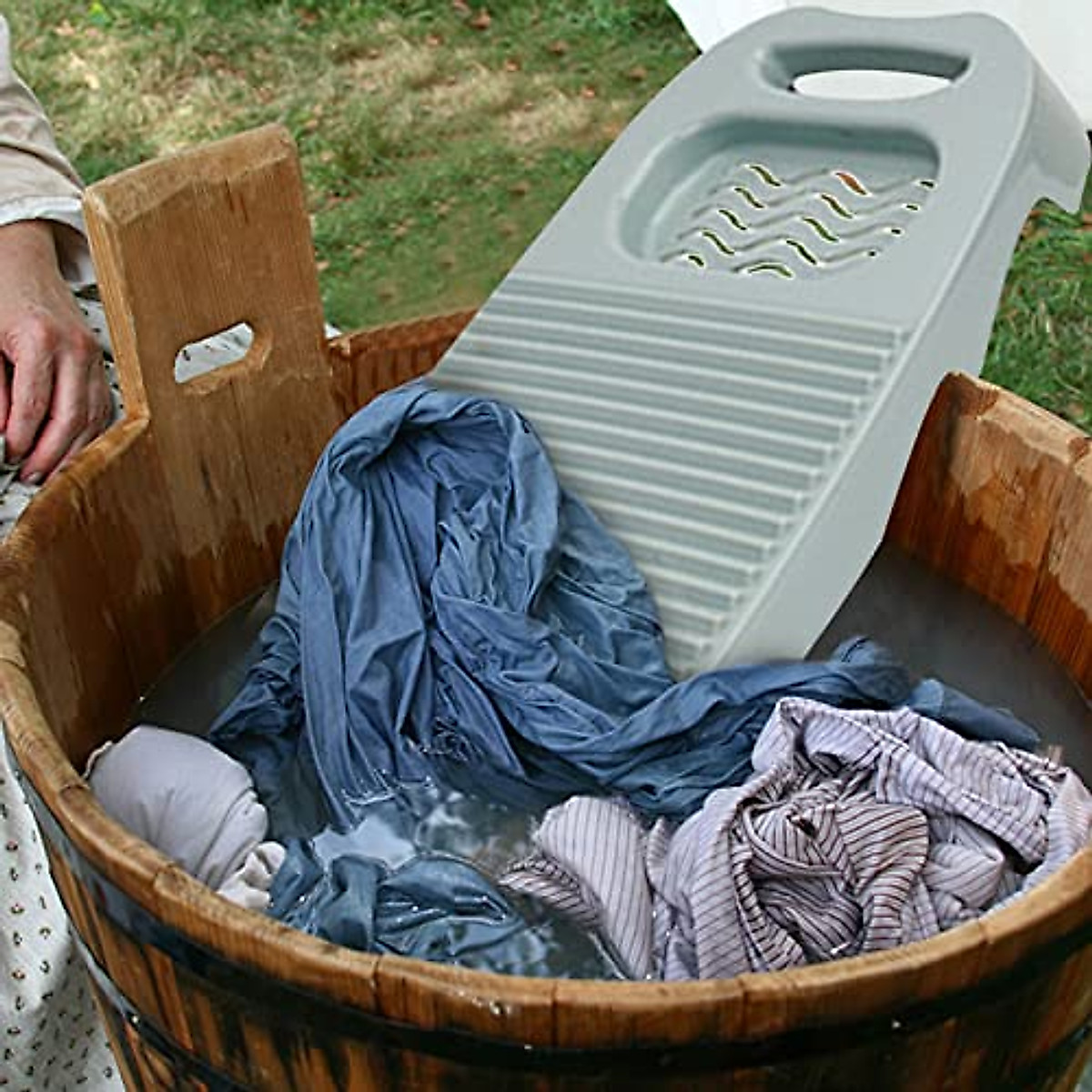 Large Washboard, Hand Wash, Washing Clothes Board, Household Laundry Board, Washing Board, High Toughness, Wear-Resistant, Light, Save Effort, Anti-Skid, Thick Section