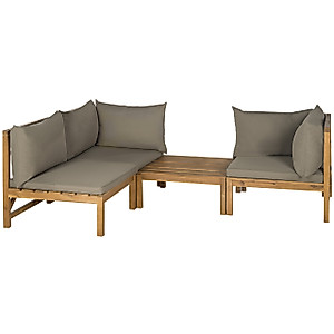 SAFAVIEH Outdoor Collection Lynwood Outdoor Sectional Sofa
