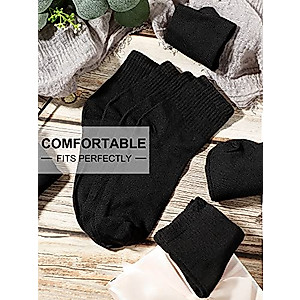 Tarpop 100 Pairs Mens Socks Bulk Moisture Wicking Socks Casual Sports Ankle Socks Bulk for Homeless Unisex Adult Men Women (Black)