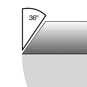 Guyker Fret Beveling File - Fret End Bevel-Flush Files Luthier Angle Tool (36 and 90 Degrees) - Low Friction Fret Leveler (1PCS, Long Length 7”)