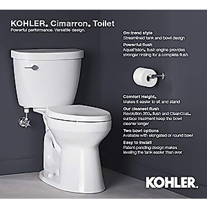 Kohler K-31615-95 Cimarron Toilet Tank, Ice Grey